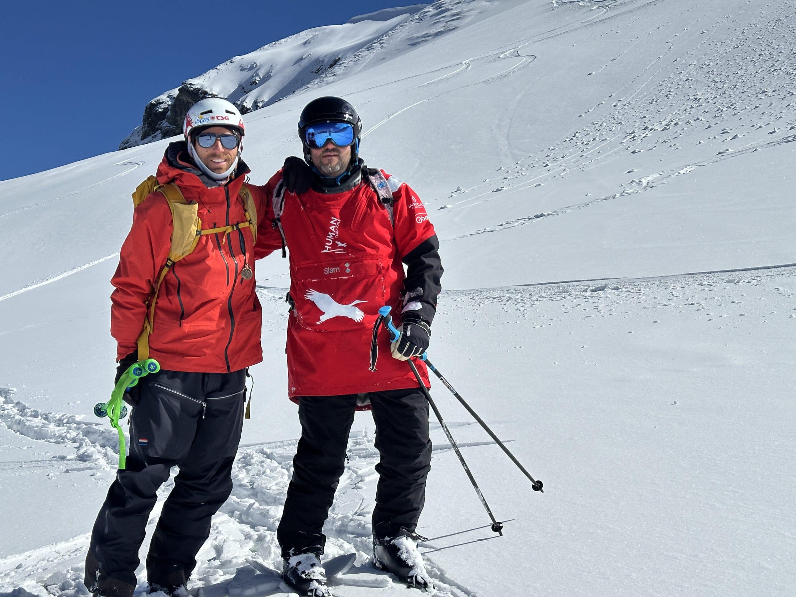 Antoine Cornic de passage aux Gets